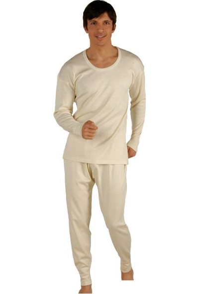 Nehirin Krem Uzun Kollu Erkek Kışlık