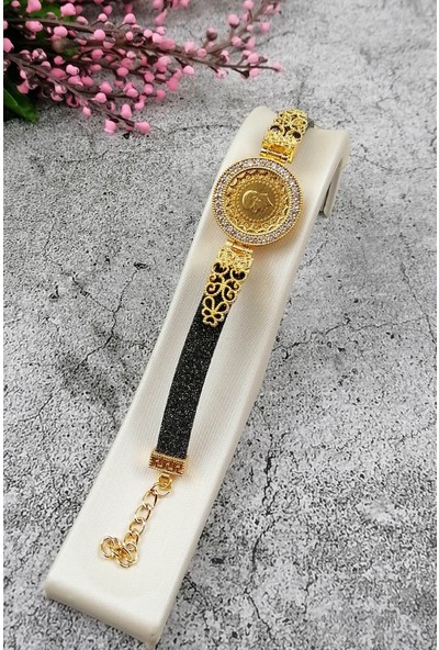 İdeal Sarraf 22 Ayar Çeyrekli Simli Dantel Kulp Bileklik