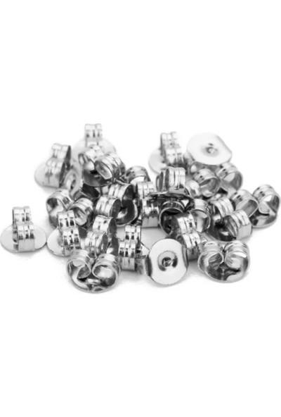 Subu Takı 100 Adet 6,5 mm Nikel Renk Küpe Pistonu Küpe Tıpası Küpe Arkalığı Subu Takı 100 Adet 6,5 mm Nikel Renk Küpe Pistonu Küpe Tıpası Küpe Arkalığı