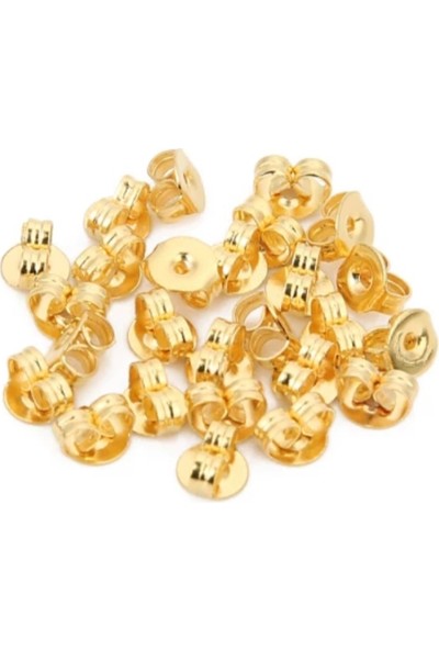 Subu Takı 100 Adet 6,5 mm Altın Renk Küpe Pistonu Küpe Tıpası Küpe Arkalığı Subu Takı 100 Adet 6,5 mm Altın Renk Küpe Pistonu Küpe Tıpası Küpe Arkalığı
