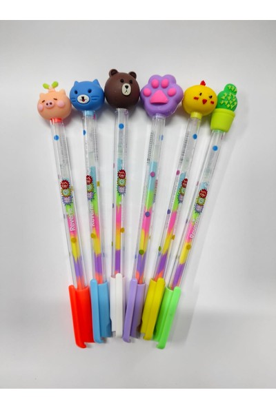 Asel Kırtasiye Gökkuşağı Kalem Seti 6'lı