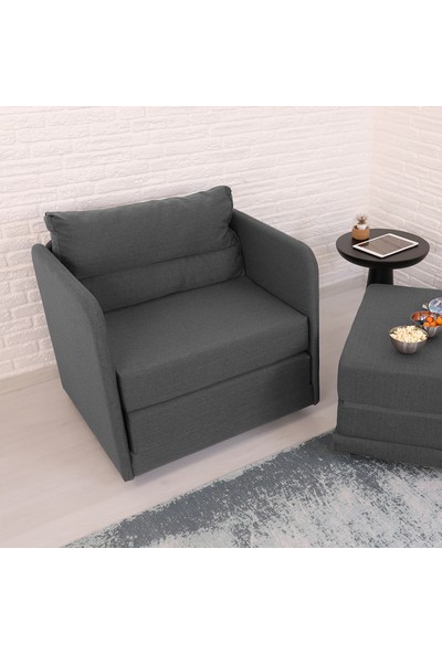 Homedius City Tek Kişilik Yataklı Koltuk - Antrasit