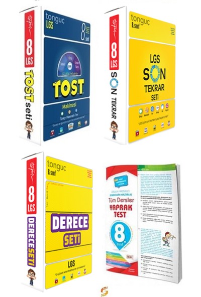 Tonguç Akademi LGS Tost Son Tekrar ve Derece Setleri + Yaprak Test