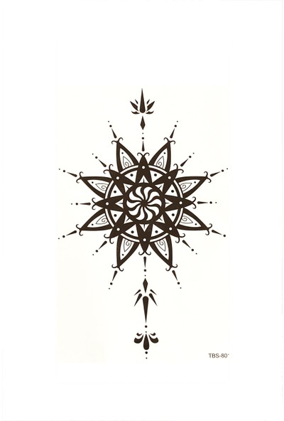 Takıştır Geçici Motifli Yıldız Dövme Tattoo
