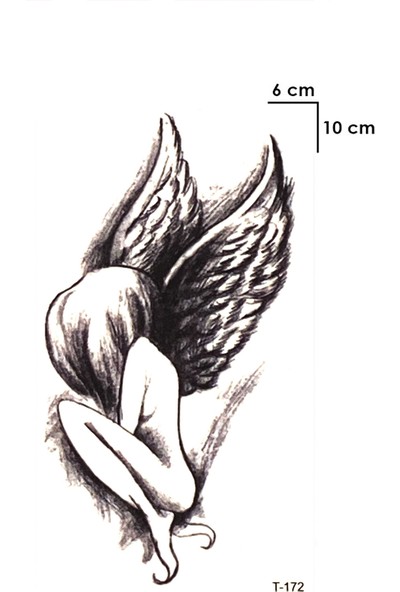 Takıştır Geçici Melek Mini Dövme Tattoo Takıştır Geçici Melek Mini Dövme Tattoo