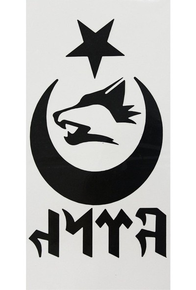Takıştır Geçici Ayyıldız Kurt ve Türk Yazılı Dövme Tattoo Takıştır Geçici Ayyıldız Kurt ve Türk Yazılı Dövme Tattoo