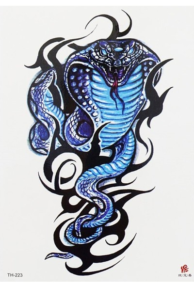 Takıştır Geçici Yılan Dövme Tattoo