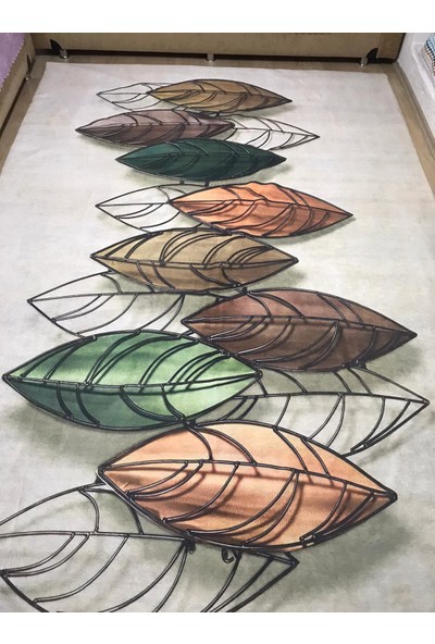 Üntaş 6 Metrekare 200X300 Lastikli Kaymaz Sünger Tabanlı Halı Örtüsü Üntşhö10 Açık Kahve Yaprak Cümbüşü