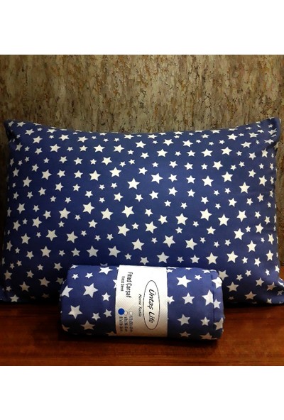 Üntaş 100X200 Tek Kişilik Lastikli Çarşaf Takımı Lastikliçarşlacivertyıl1