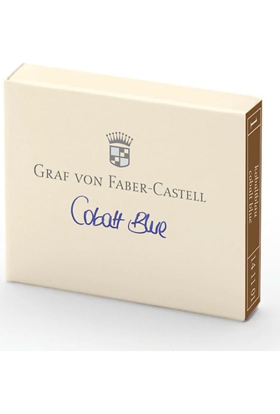 Faber-Castell Graf Von Faber-Castell Dolma Kalem Kartuşu Kobalt Mavi 141101 Faber-Castell Graf Von Faber-Castell Dolma Kalem Kartuşu Kobalt Mavi 141101