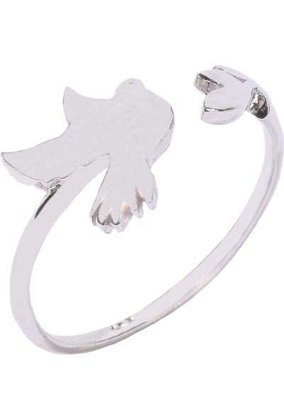 Som Gümüş & Tesbih 925 Ayar Gümüş Kuş Tasarım Yüzük Som Gümüş & Tesbih 925 Ayar Gümüş Kuş Tasarım Yüzük