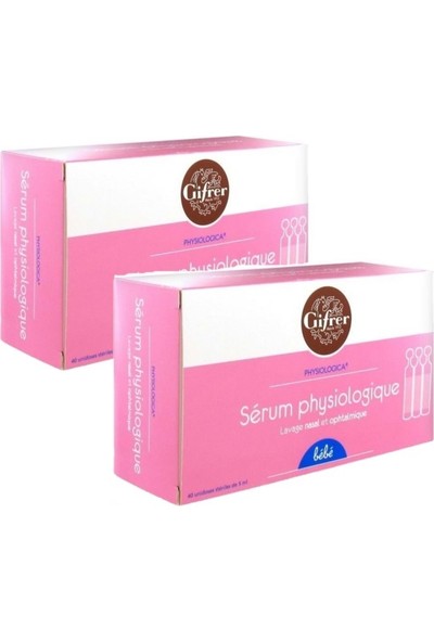 Gifrer Serum Fizyolojik Damla 40'lı x 2 Adet Gifrer Serum Fizyolojik Damla 40'lı x 2 Adet