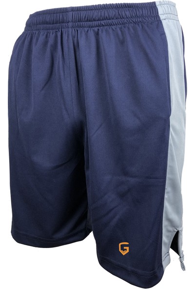 Top Glory Fitness Şort Spor Şortu Lacivert Gri