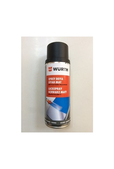 Würth Würth 650 Derece Isıya Dayanıklı Egsoz Boyası Mat Siyah 400Ml