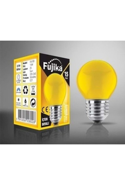 Easyso Fujika 15 Watt Renkli Gece Lambası Ampulü Sarı Renk Easyso Fujika 15 Watt Renkli Gece Lambası Ampulü Sarı Renk