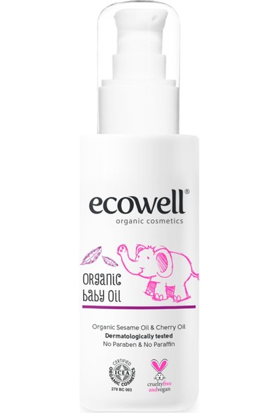 Ecowell Organik Bebe Yağı - 100 Ml Ecowell Organik Bebe Yağı - 100 Ml