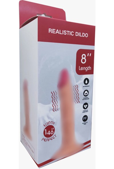 Erolife 20 cm Gerçekçi Vantuzlu Realistik Penis Anal Vajinal Dildo Erolife 20 cm Gerçekçi Vantuzlu Realistik Penis Anal Vajinal Dildo
