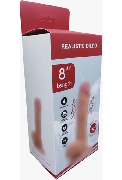 Erolife 20 cm Gerçekçi Vantuzlu Realistik Penis Anal Vajinal Dildo Erolife 20 cm Gerçekçi Vantuzlu Realistik Penis Anal Vajinal Dildo