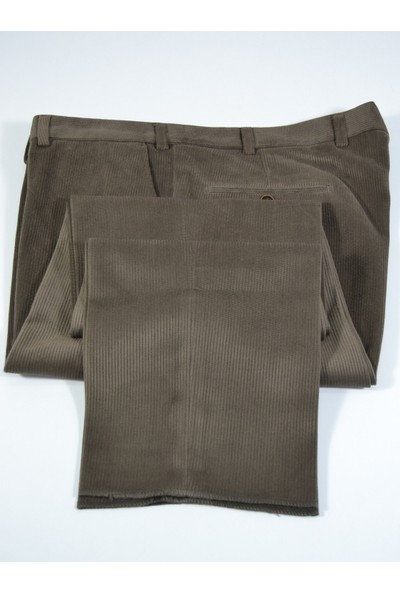 Eleyse Bilbao Classic Erkek Kadife Pantolon - Vizon - 50