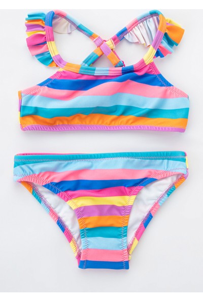 Penti Çok Renkli Kız Çocuk Color Summer Halter Bikini Takımı Penti Çok Renkli Kız Çocuk Color Summer Halter Bikini Takımı