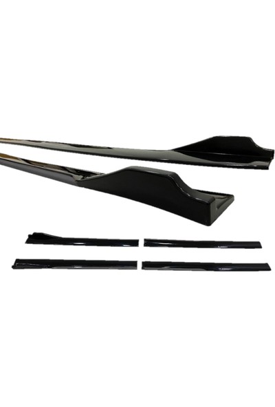 Bullcar Universal Kulaklı Yan Marşpiyel Siyah Gri Şeritli Bullcar Universal Kulaklı Yan Marşpiyel Siyah Gri Şeritli