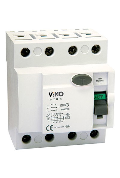 Viko Kaçak Akım Rolesi 3 x 40 30 Ma Viko Kaçak Akım Rolesi 3 x 40 30 Ma