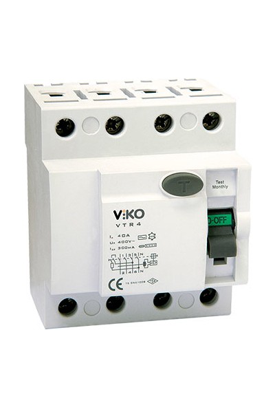 Viko Kaçak Akım Rolesi 3 x 40 300 Ma