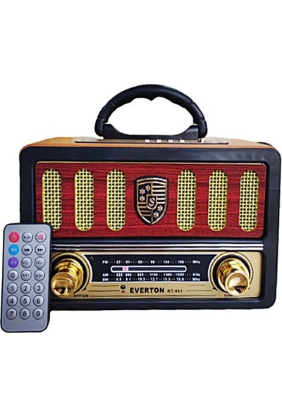 Everton RT-861 Bt USB Sd Fm Bluetooth Şarjlı Nostaljik Radyo