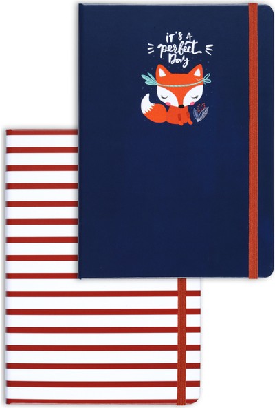 Matt Notebook A5 2'li Defter Seti 15 x 21 cm Çizgili Tilki Matt Notebook A5 2'li Defter Seti 15 x 21 cm Çizgili Tilki