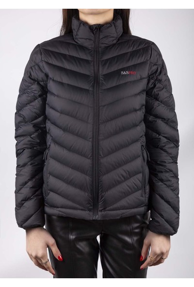 D750W Kaz Tüyü Özel Tasarım Yakalı Mont