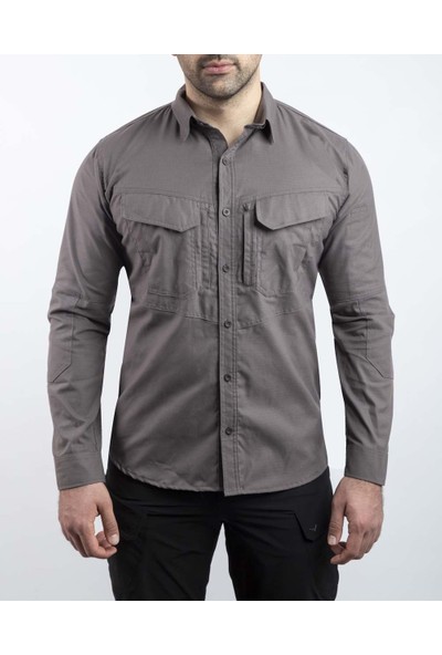 TACTEC01 Tactical Özel Tasarım Gömlek Yüksek Mukavemetli Polyester Ribs Kumaş TACTEC01 Tactical Özel Tasarım Gömlek Yüksek Mukavemetli Polyester Ribs Kumaş