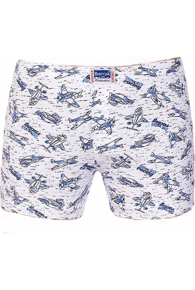 Berrak Erkek Çocuk Penye Desenli Boxer 6 ADET-1554 Berrak Erkek Çocuk Penye Desenli Boxer 6 ADET-1554