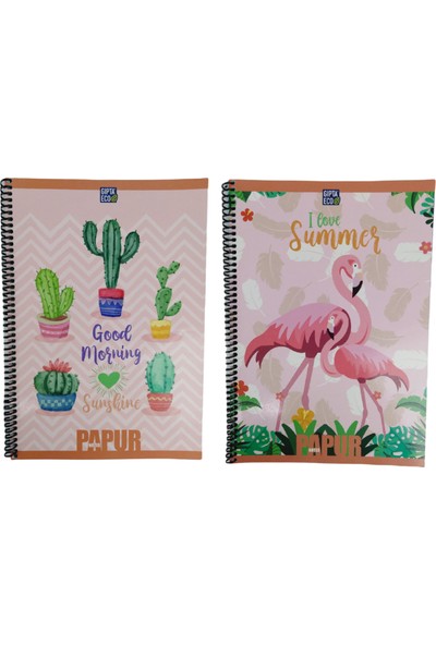 Gıpta Papur Notes Karton Kapak Spiralli A4 60 Yp Kareli Defter 2'li Gıpta Papur Notes Karton Kapak Spiralli A4 60 Yp Kareli Defter 2'li