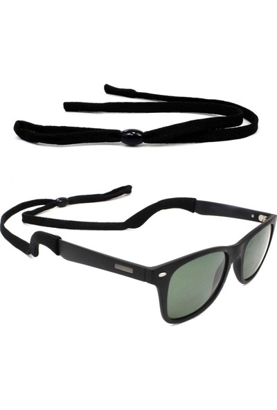 Takı Dükkanı 2 Adet Siyah Spor Güneş Gözlüğü Gözlük Ipi