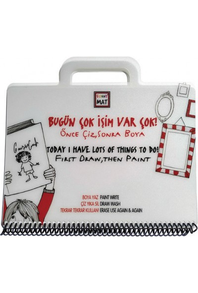 Akademi Çocuk Funny Mat Mini Set-Bugün Çok Işim Var Çok!