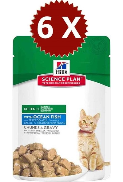 Hills Kitten Balıklı Yavru Kedi Pouch 85 gr 6 Lı Avantaj Paketi Hills Kitten Balıklı Yavru Kedi Pouch 85 gr 6 Lı Avantaj Paketi