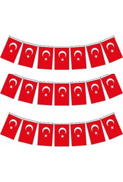 Atlantik Mini Türk Bayrağı 40 Lı Ipli Atlantik Mini Türk Bayrağı 40 Lı Ipli