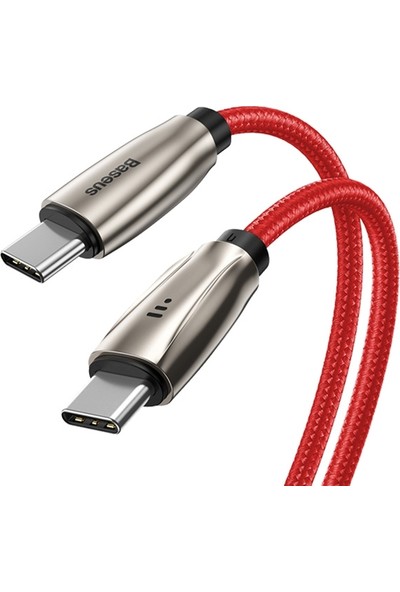 Baseus Aıta LED Işıklı Type-C Hızlı Şarj Kablosu Pd2.0 60W(20V 3A) 1 mt CATAT-C09