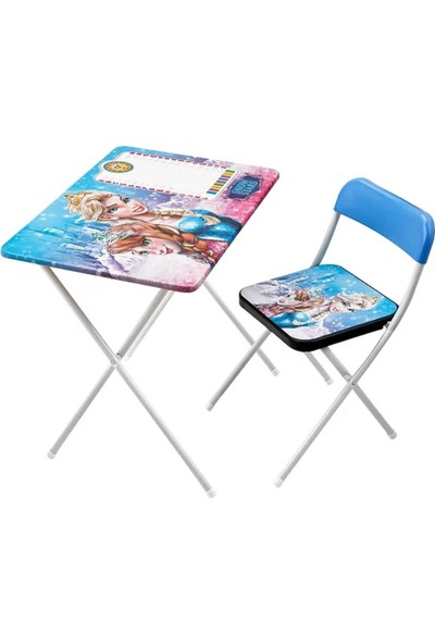 Rebber Katlanabilir Çocuk Ders Çalışma Masa Sandalye Seti Frozen Rebber Katlanabilir Çocuk Ders Çalışma Masa Sandalye Seti Frozen