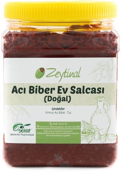 Zeytinal Acıbiber Ev Salçası - 1,5kg