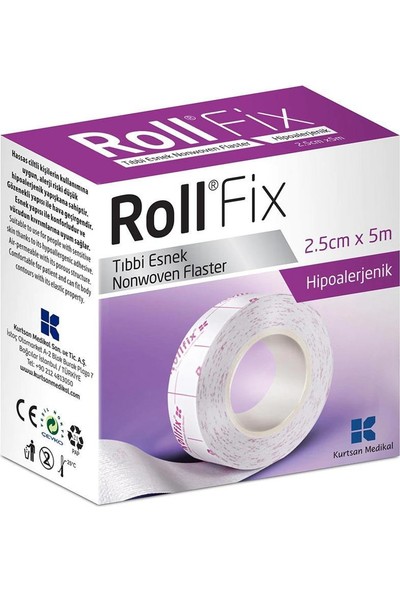 Roll Fix Esnek Tıbbi Flaster 2.5Cm X 5M Roll Fix Esnek Tıbbi Flaster 2.5Cm X 5M