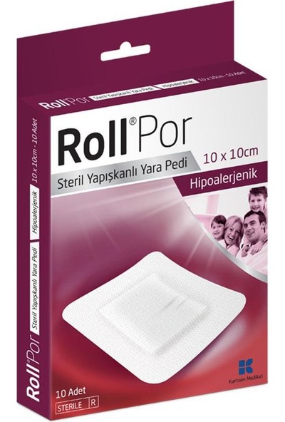 Roll Por Steril Yara Bandı 10 X 10 Cm