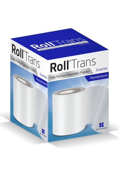 Roll Trans Şeffaf Perfore Polietilen Flaster 5Cm X 5M Roll Trans Şeffaf Perfore Polietilen Flaster 5Cm X 5M