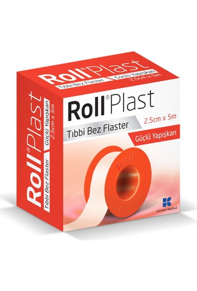 Roll Plast Çinko Oksitli Tıbbi Flaster 2.5Cm X 5M Roll Plast Çinko Oksitli Tıbbi Flaster 2.5Cm X 5M