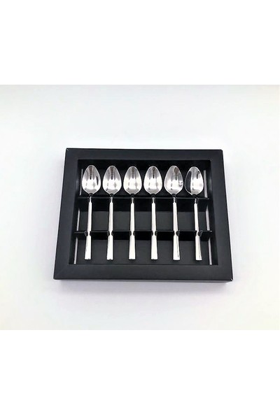 Zuzu Made Lüks 6 Adet Çay Kaşık Seti Özel Kutusunda 18/10 Paslanmaz Çelik Zuzu Made Lüks 6 Adet Çay Kaşık Seti Özel Kutusunda 18/10 Paslanmaz Çelik