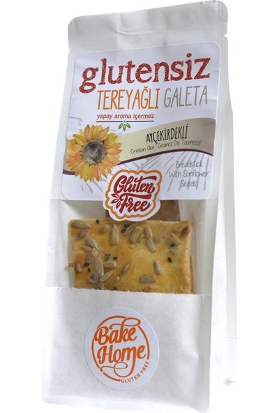 Glutensiz Tereyağlı Ayçekirdekli Galeta 120 gr Glutensiz Tereyağlı Ayçekirdekli Galeta 120 gr