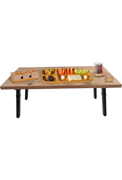 Vip Home Concept Katlanır Yatak Kahvaltı Masası Laptop Masası 60x30 Cm Ceviz Desen Vip Home Concept Katlanır Yatak Kahvaltı Masası Laptop Masası 60x30 Cm Ceviz Desen