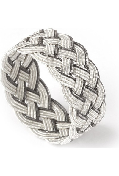 Tesbihcibaba Çift Renk Kazaziye El Örmesi 1000 Ayar Gümüş Yüzük TB3032 Tesbihcibaba Çift Renk Kazaziye El Örmesi 1000 Ayar Gümüş Yüzük TB3032