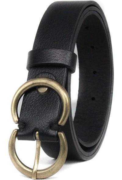 Livize Deri Kadın Kemeri 3cm Siyah