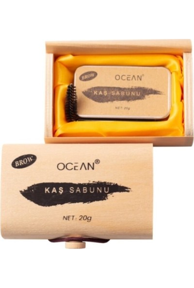 Ocean Özel Ahşap Kutulu Brow Kaş Sabitleyici Sabun Kaş Sabunu Ocean Özel Ahşap Kutulu Brow Kaş Sabitleyici Sabun Kaş Sabunu